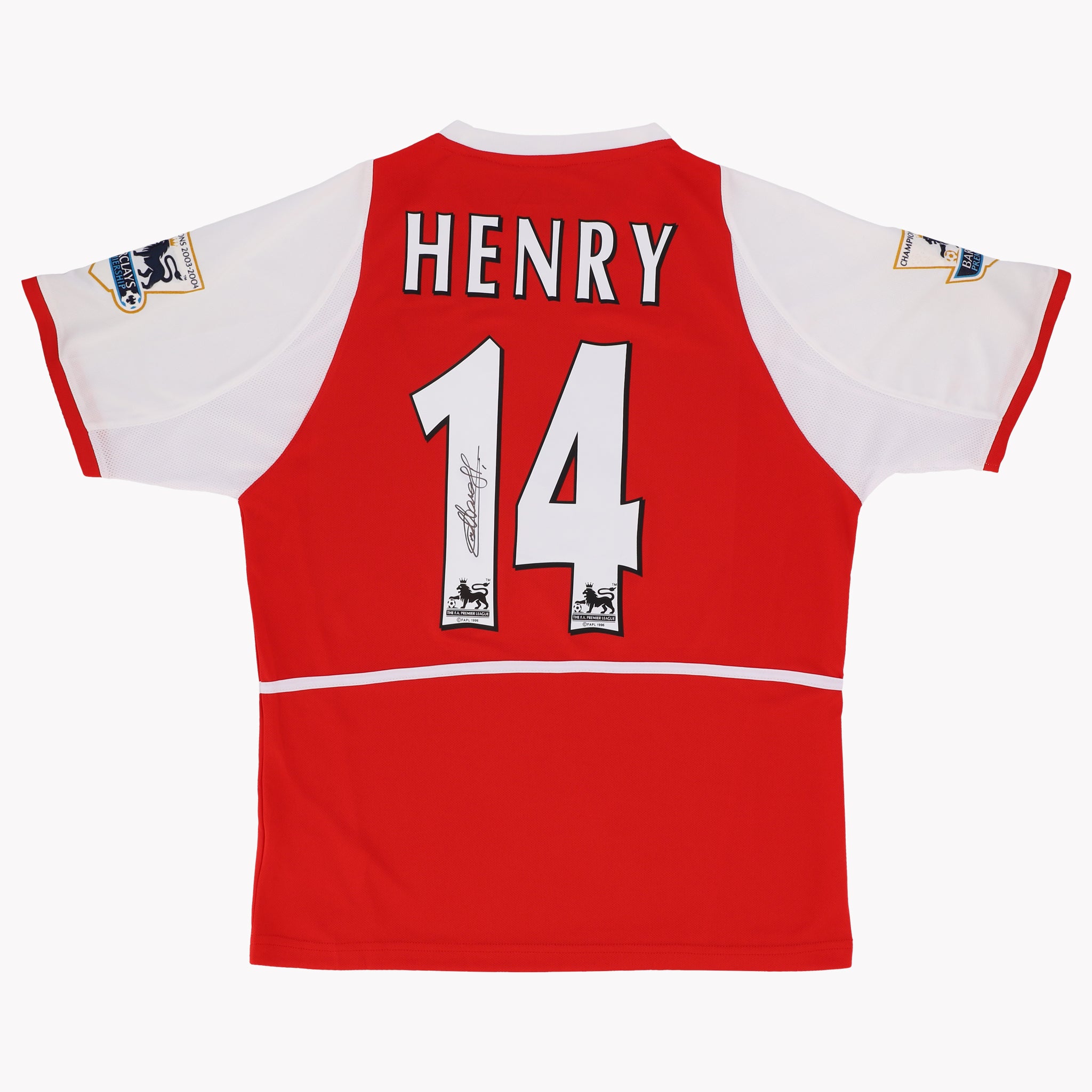 Thierry Henry Arsenal 2003-2004 Premier League Winner Signed Shirt ...