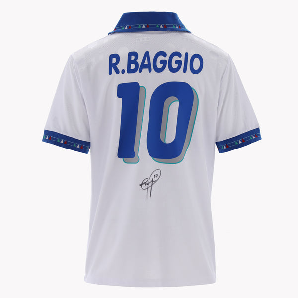 Roberto Baggio Italy Back Signed: Azzurri Icon – The Football Autograph